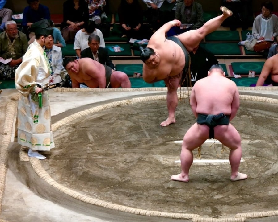 Sumo wrestling has been around since mythological times, with a brief ...